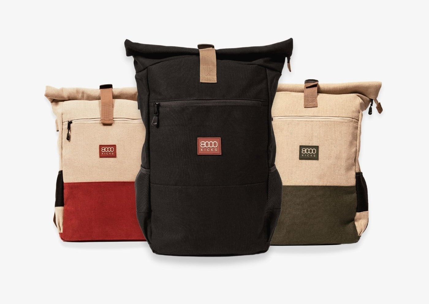 Shop our Roll Top Backpack | Weatherproof and Durable | 8000Kicks