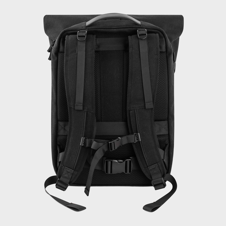Nomad Backpack in Full Black | Hemp and Weatherproof – 8000Kicks