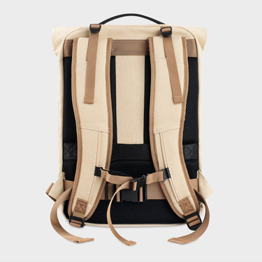 Nomad Backpack in Beige and Green | Hemp and Weatherproof – 8000Kicks