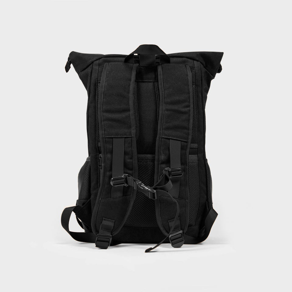 Black Backpack | 8000Kicks | Hemp and Weatherproof