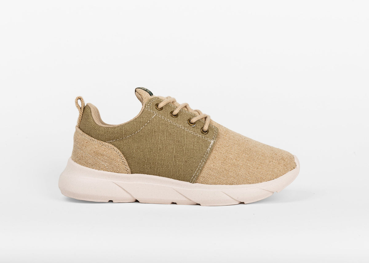 Explorer V2 for Women | Beige and Green | Hemp & Waterproof